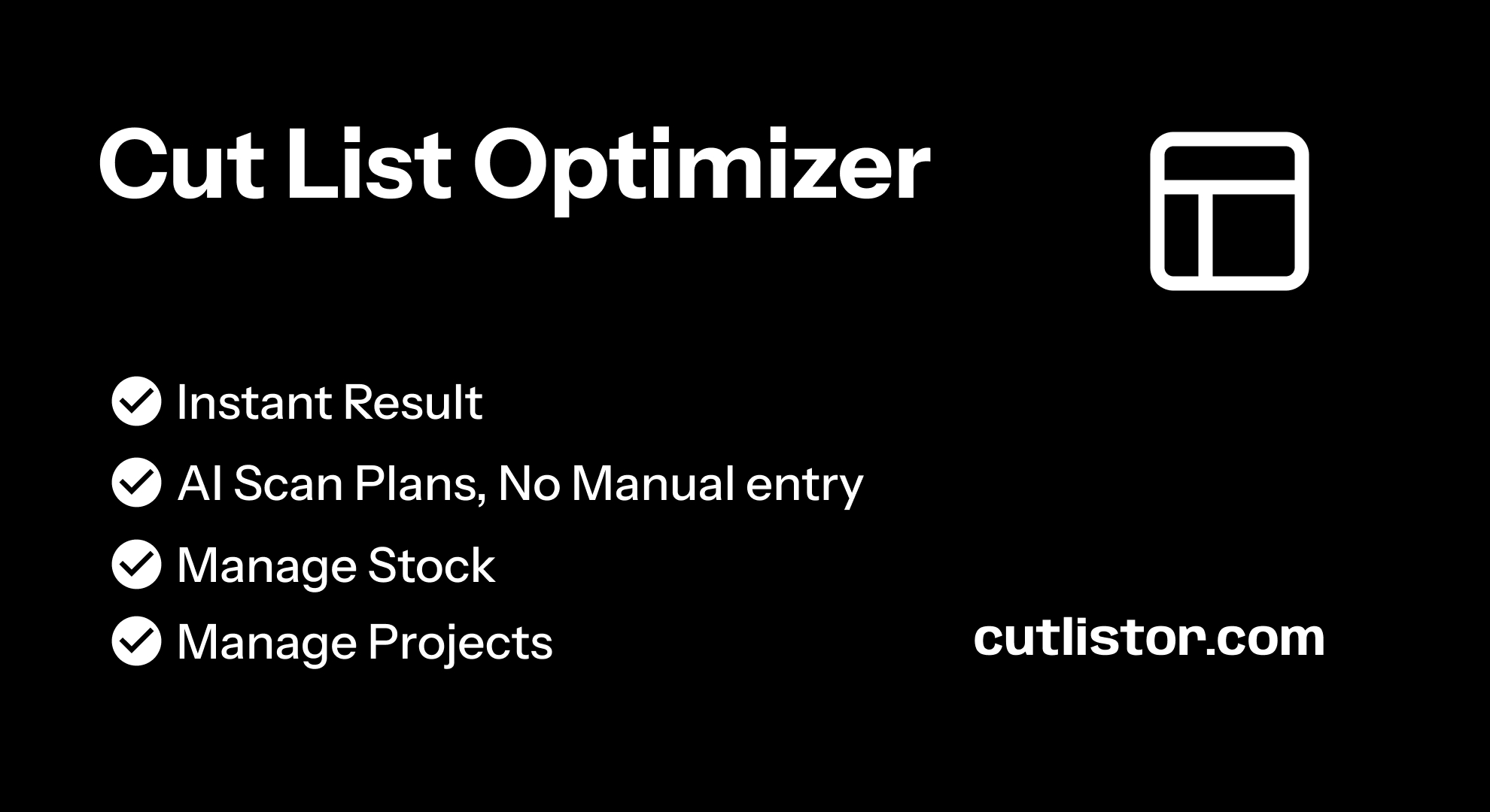 Free Linear Cut List Optimizer - Instant Results | Cutlistor